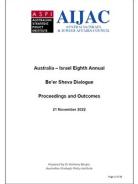 Be’er Sheva Dialogue 2022 - Proceedings and Outcomes | Australian ...